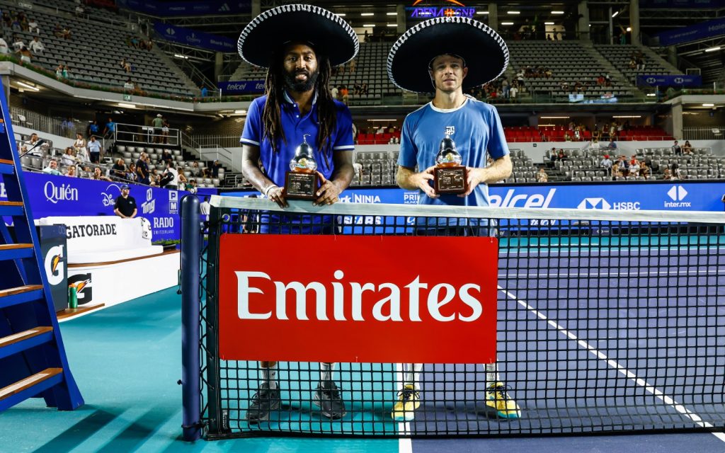Americans Christian Harrison and Evan King, doubles champions in ...